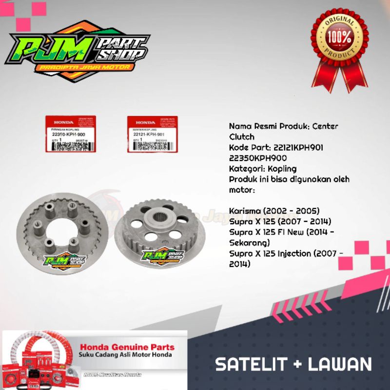 Jual Rumah Kampas Kopling Lawan dan Kaki 6 Karisma Kirana Supra 125 ORI Original AHM | Shopee ...