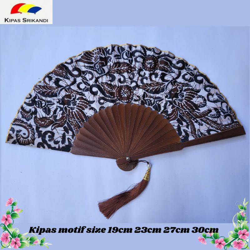 Jual Kipas Motif Batik Kipas Batik Kipas Kain Batik(Bisa ukir nama kamu ...