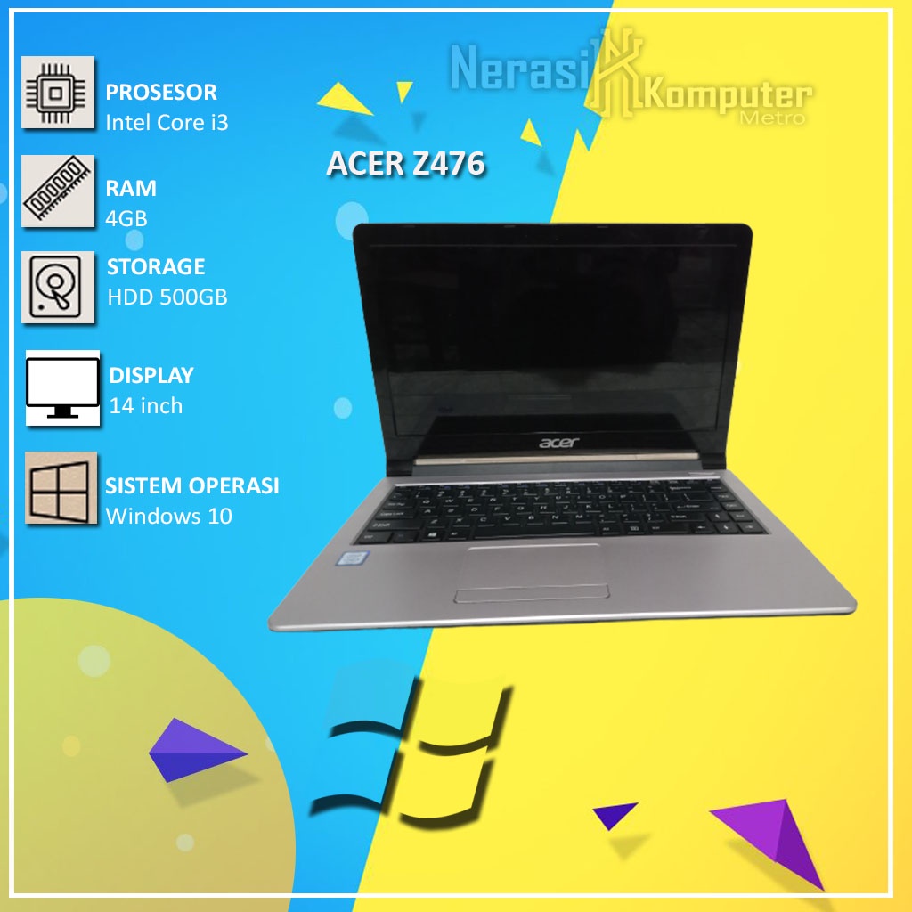 Jual Laptop Second!!! ACER Z476 | Shopee Indonesia