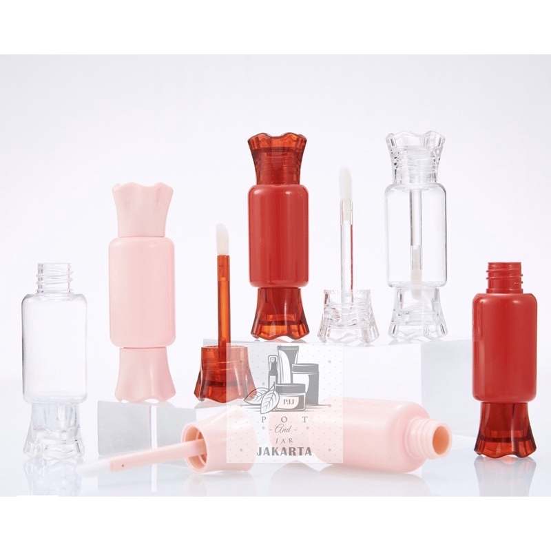 Jual 8ml Botol lip Gloss Kosong bentuk Candy/lip cream/lipstick PET ...