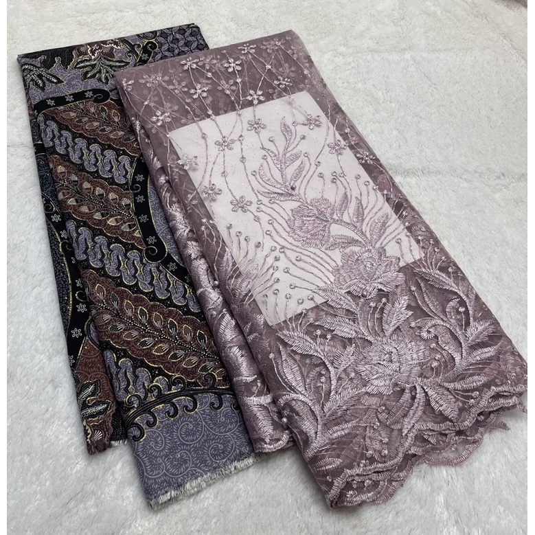 Jual Set/Paket Kain Bridesmaid Tile bordir Mutiara & Batik | Shopee ...
