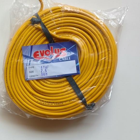 Jual KABEL LISTRIK / KABEL NYAF 1 X 2.5 MM Tunggal Serabut 50 Meter ...