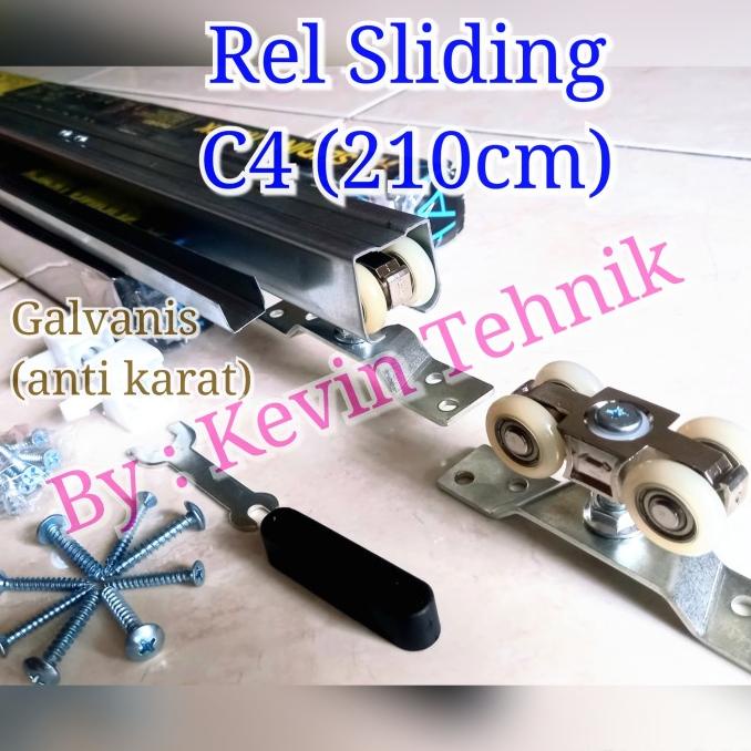 Jual Rel Sliding J4 210 Cm, Rel Pintu Geser, Rel Pintu Sliding | Shopee ...