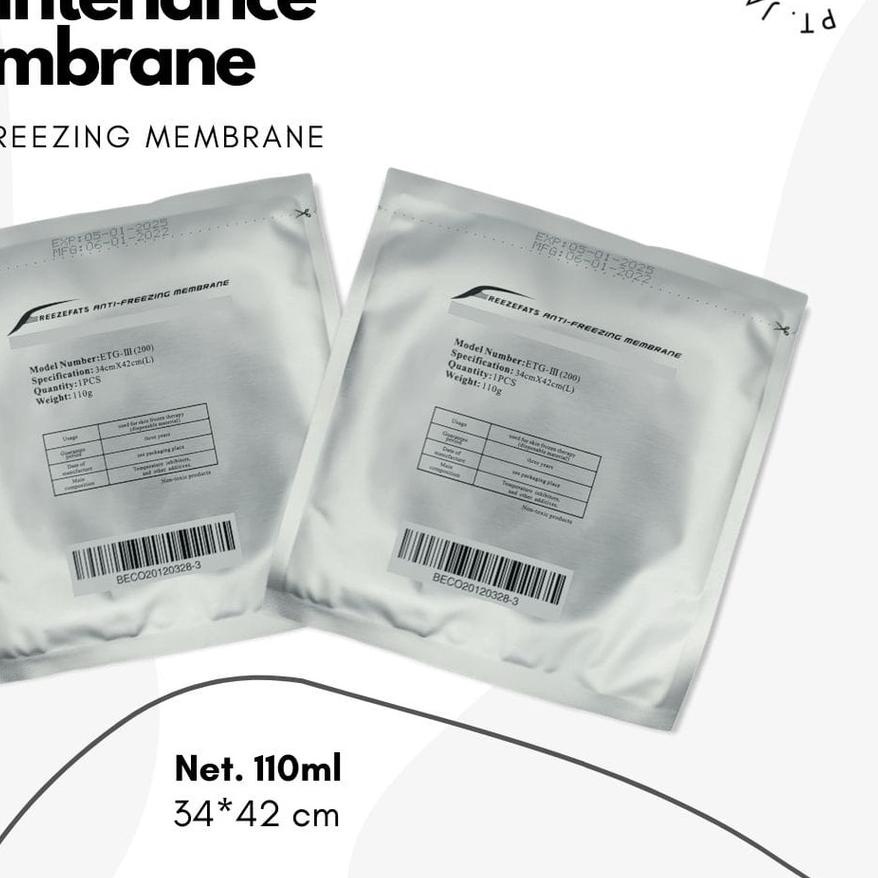 Jual Recomend Kertas Membran Cryo/ Membran Cryo/ Cryolipolysis ...