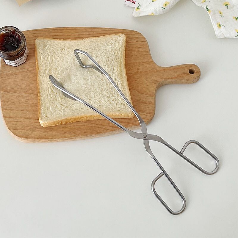 Jual KIKI Stainless Aesthetic Tongs | Jepitan Roti Aesthetic | TWBE ...