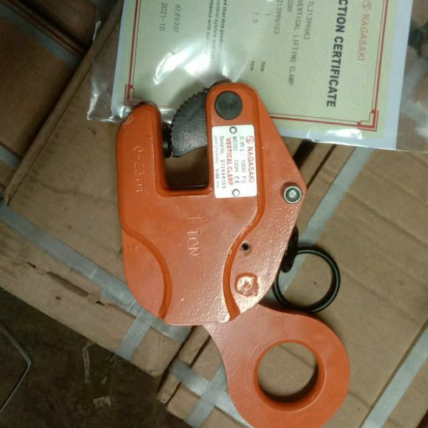 Jual LIFTING CLAMP HOOK VERTICAL NAGASAKI kapasitas 1 Ton | Shopee ...