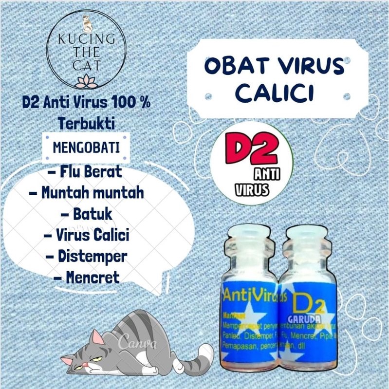 Jual Obat kucing antivirus D2 -, obat virus calici / obat flu berat dan ... Jual Obat kucing antivirus D2 -, obat virus calici / obat flu berat dan ...