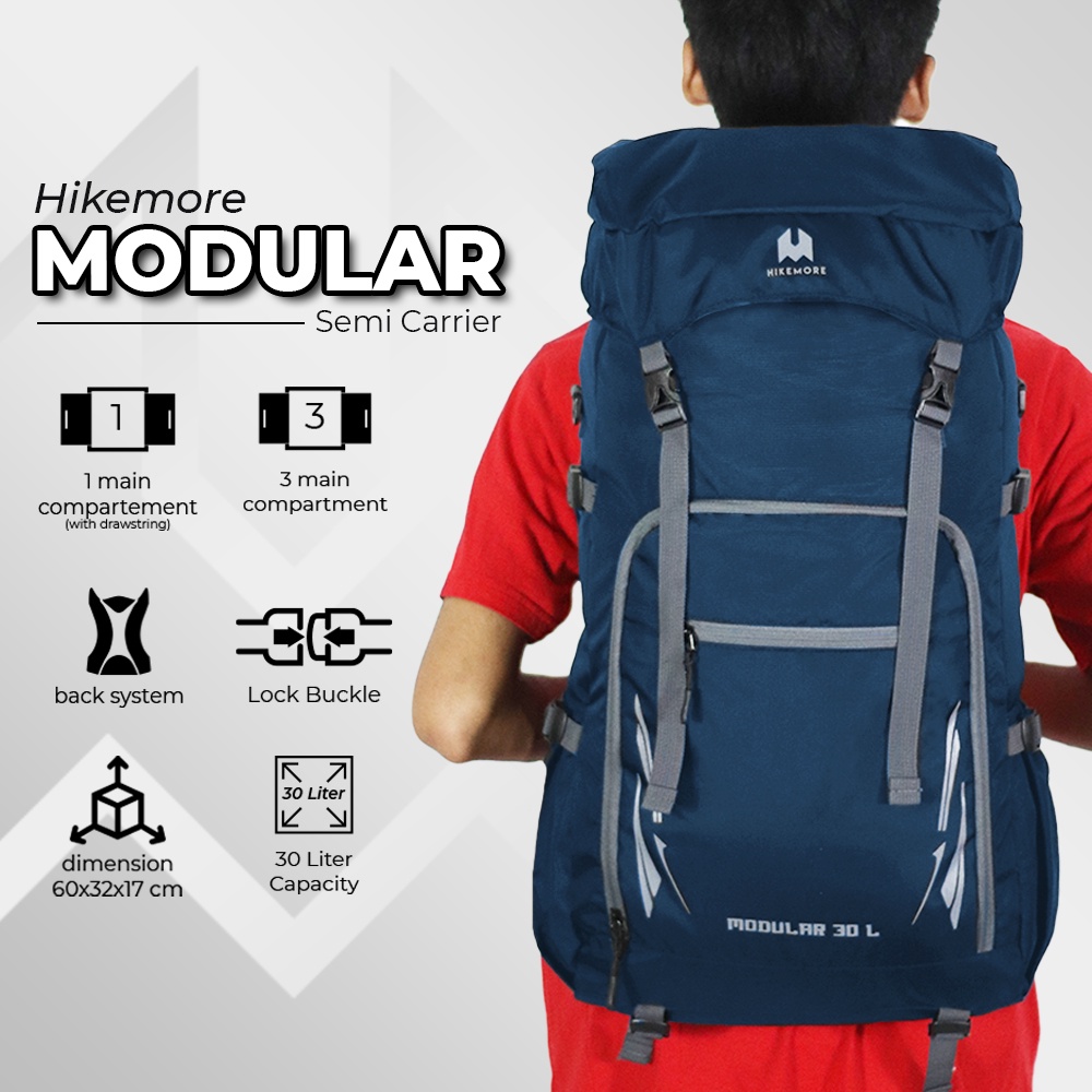 Jual Hikemore Tas Ransel Semi Carrier Modular 30 Liter | Shopee Indonesia