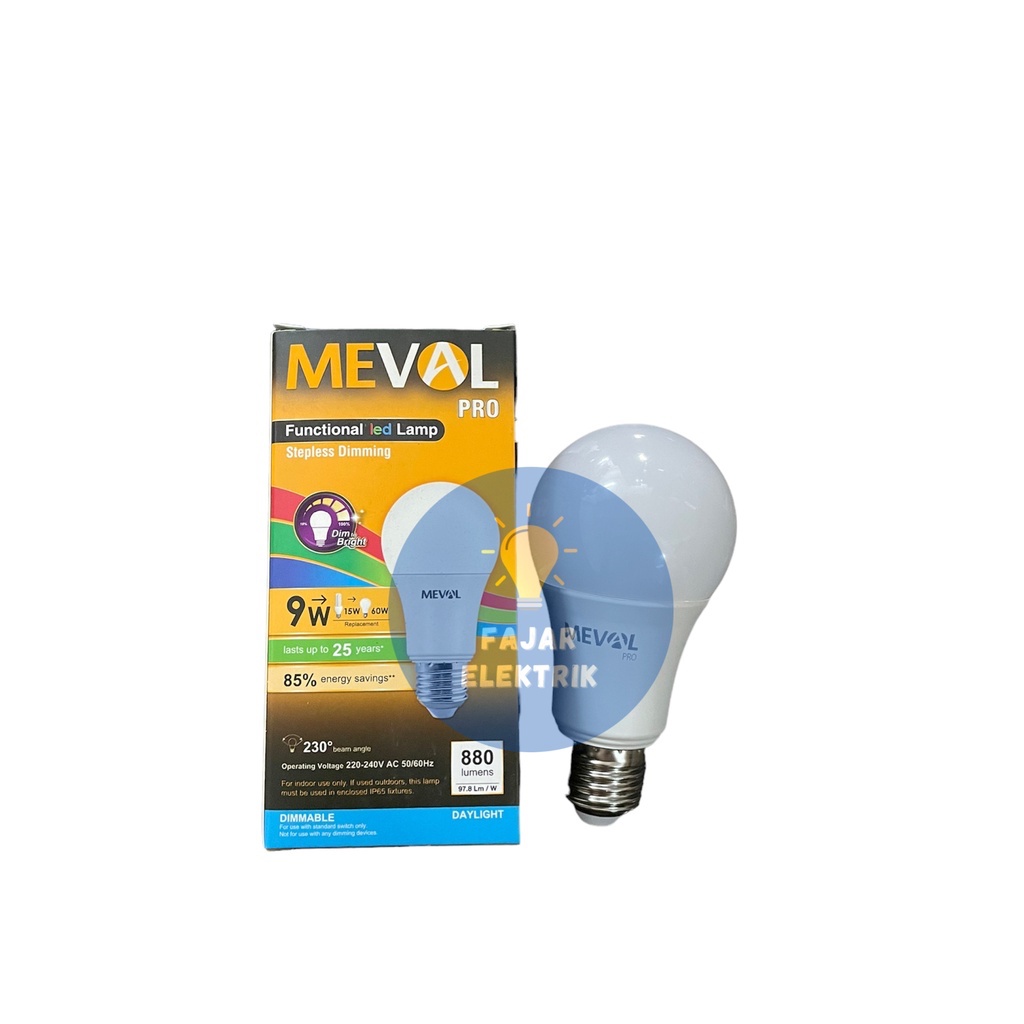 Jual LAMPU 9 WATT LED DIMMER STEPLESS DIMMING PUTIH | Shopee Indonesia