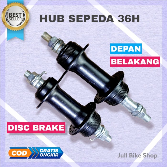 Jual Hub sepeda 36H lipat mtb hitam freehub bos double drat depan ...