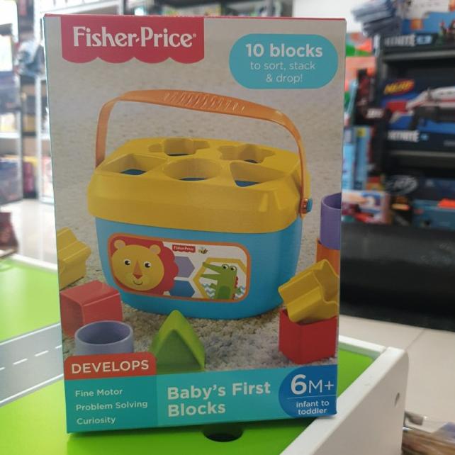 Jual Fisher Price Baby's First Blocks, Baby Shape Sorter Toy | Shopee ...