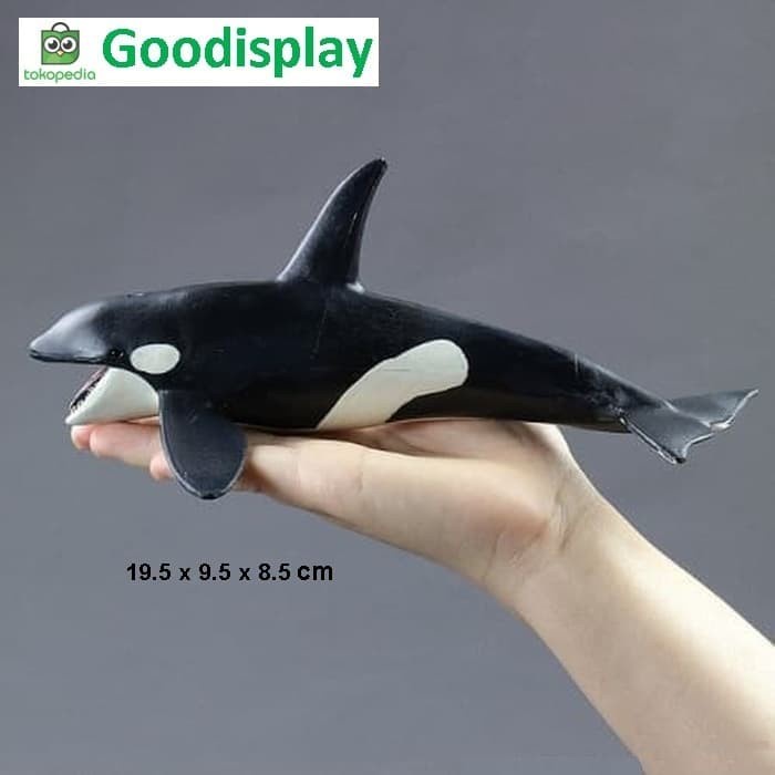 Jual mainan model simulasi hewan laut sea life ikan paus orca killer ...