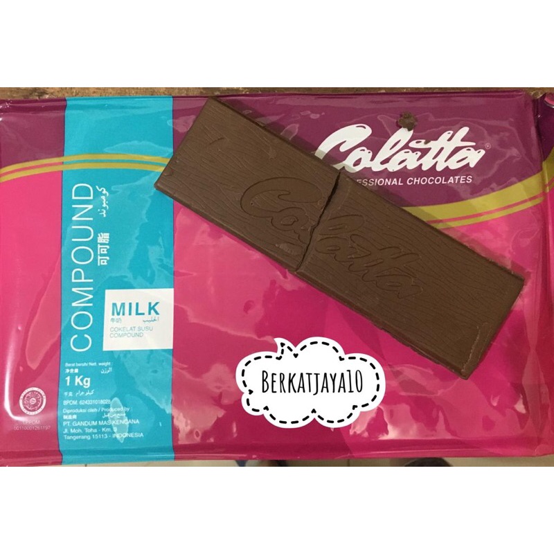 Jual Colatta Milk repack 200gr Chocolate Susu Compound Coklat Masak ...