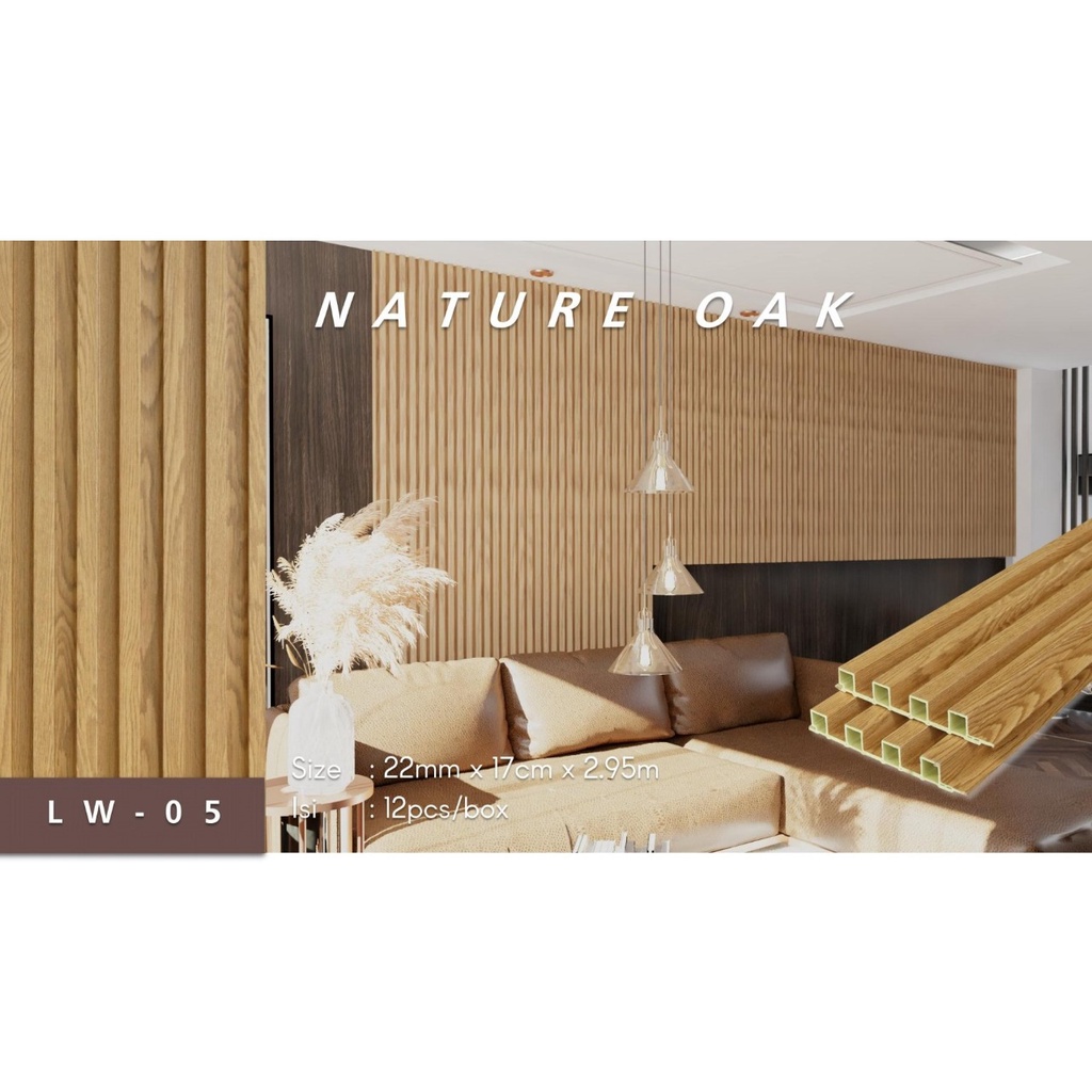 Jual Wallpanel LAIV PVC Dinding / Kisi Kisi Wall Panel / WPC Dinding Kayu | Shopee Indonesia