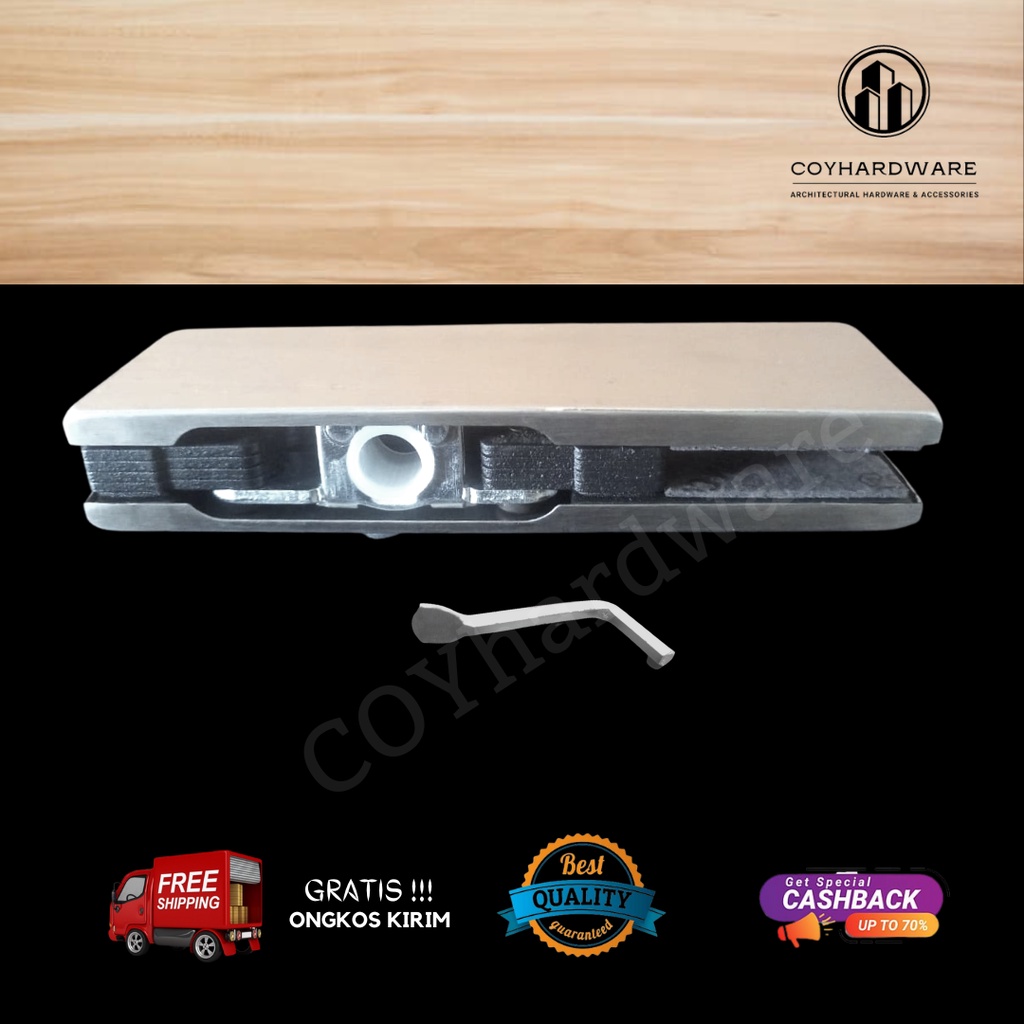 Jual PATCH FITTING PT 20 PINTU ATAS KACA TEMPERED GLASS DOOR TOP ...