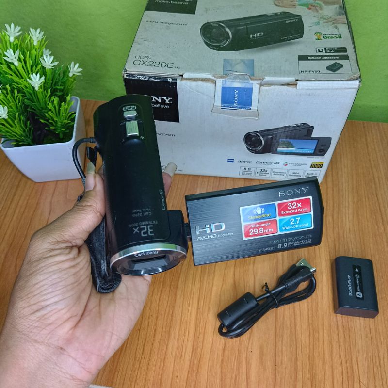 Jual Handycam Sony HDR CX220E Kamera Vidio Cx220 | Shopee Indonesia