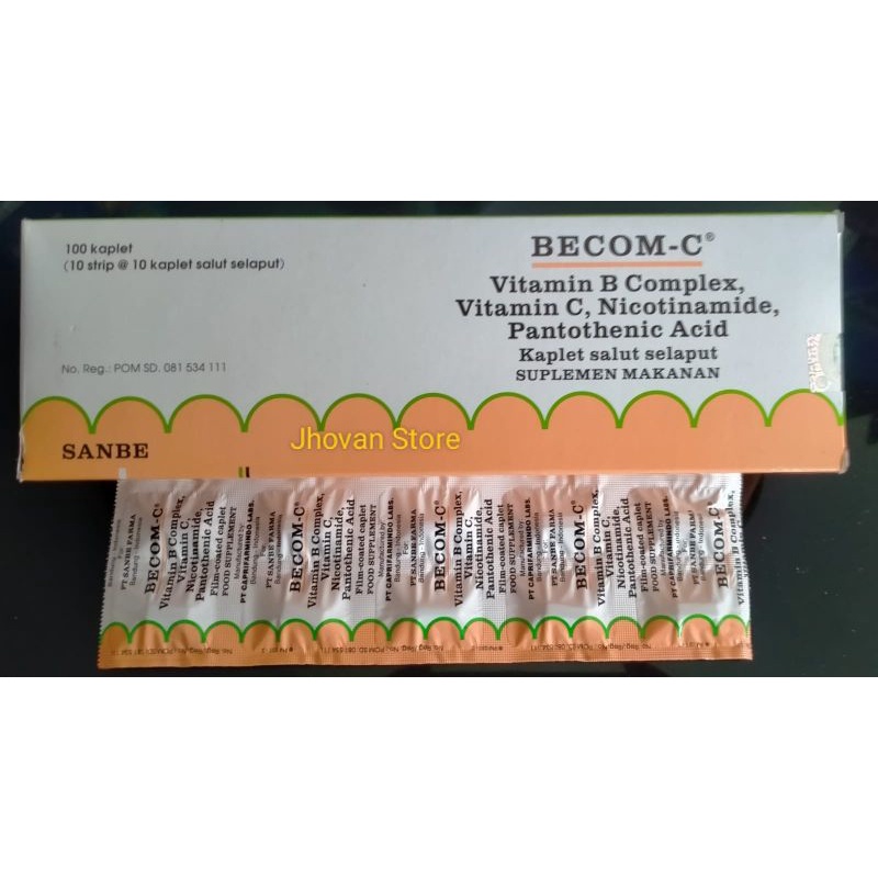 Jual BECOM-C 10 tablet ~ Membantu memenuhi kebutuhan multivitamin pada ...