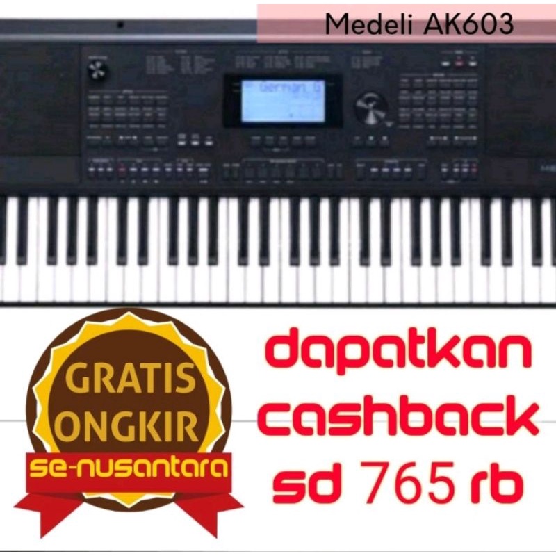 Jual piano keyboard medeli AK603 BEST PRODUCT BEST PRICE AK 603 ak-603 Original | Shopee Indonesia