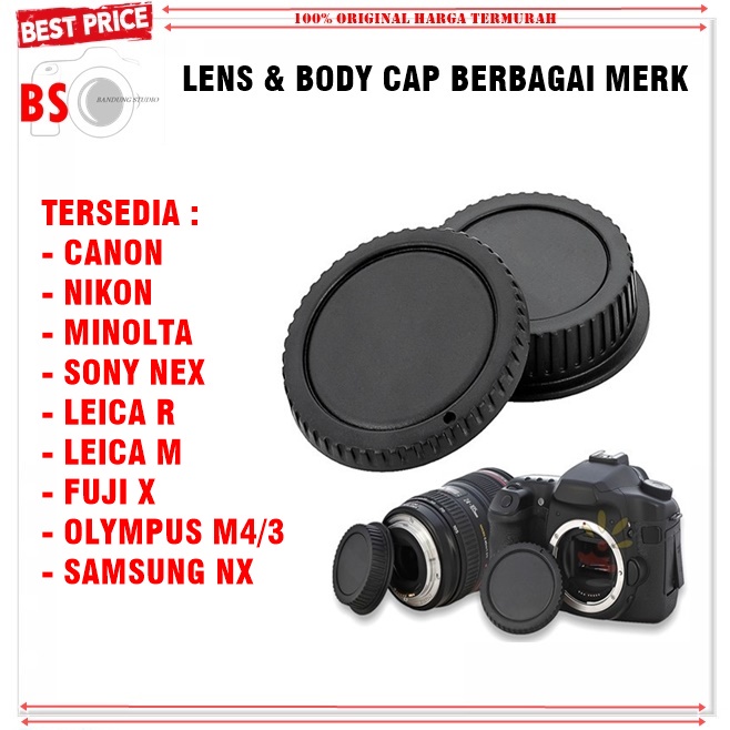 Jual Rear Lens Tutup Belakang lensa & Body Cap BERBAGAI MERK CANON ...