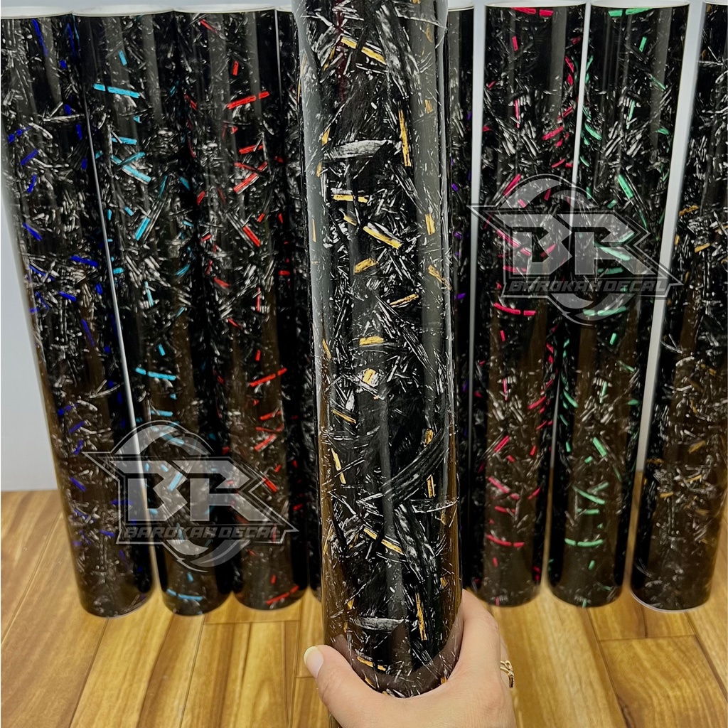 Jual Stiker Carbon Forged Sticker Carbon Forged Stiker Motor ukuran ...