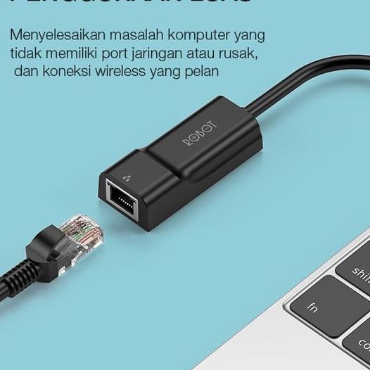 Jual kabel lan ROBOT EA10 USB Ethernet Adapter USB 2.0 to RJ45 LAN ...