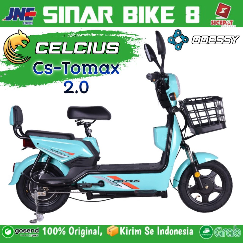 Jual Sepeda Listrik Electric E Bike Odessy Celsius Tomax 2.0 | Shopee ...