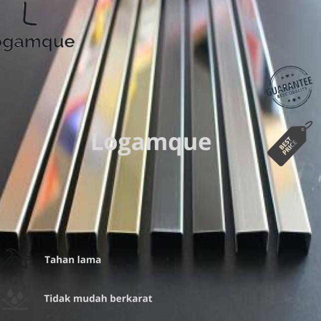 Jual List U Stainless 12 x 12 x 12 x 0,8 mm x 3050 mm - Black MR ...