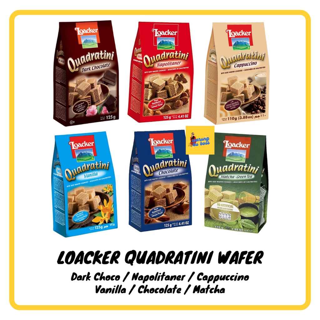 Jual Loacker Quadratini Loacker Wafer Cubes Loacker Mini Napolitaner ...