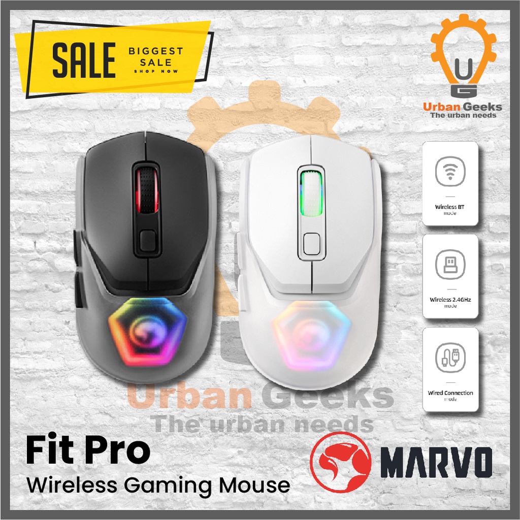 Jual Gaming Mouse Wireless Custom Marvo Z Fit Pro G1 | Shopee Indonesia