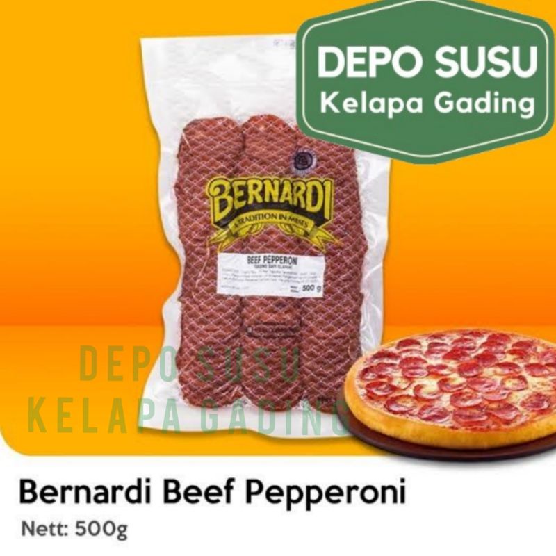 Jual Bernardi Beef Pepperoni 500gr / 150gr | Bernadi Peperoni Pizza ...