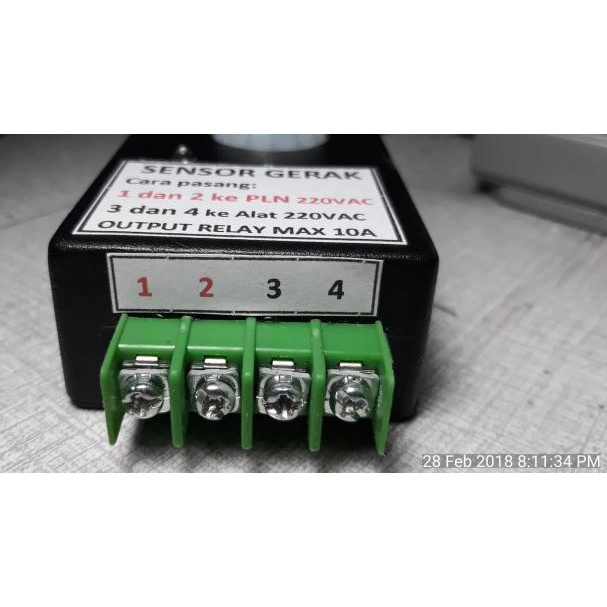 Jual Saklar Sensor Gerak Otomatis AC 180 Vac-240Vac | Shopee Indonesia