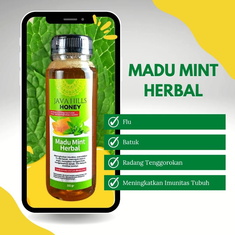 Jual Java Hills Madu Mint Herbal 350gr | Shopee Indonesia