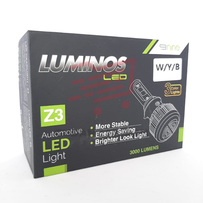 Jual Luminos LED Z3 Motorcycle 3 Color Lights W/Y/B - Lampu LED Motor ...