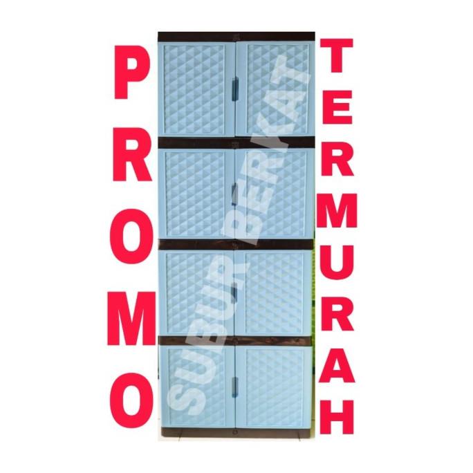 Jual Lemari Plastik Lemari Pakaian Model BARU 4 SUSUN stock ready ...