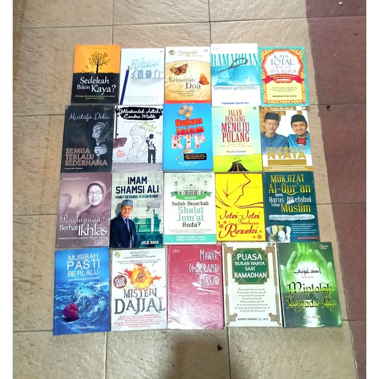 Jual (OBRAL ) BUKU MURAH / BACAAN ISLAMI / MOTIVASI ISLAMI / AGAMA ISLAM / BACAAN ISLAM ...