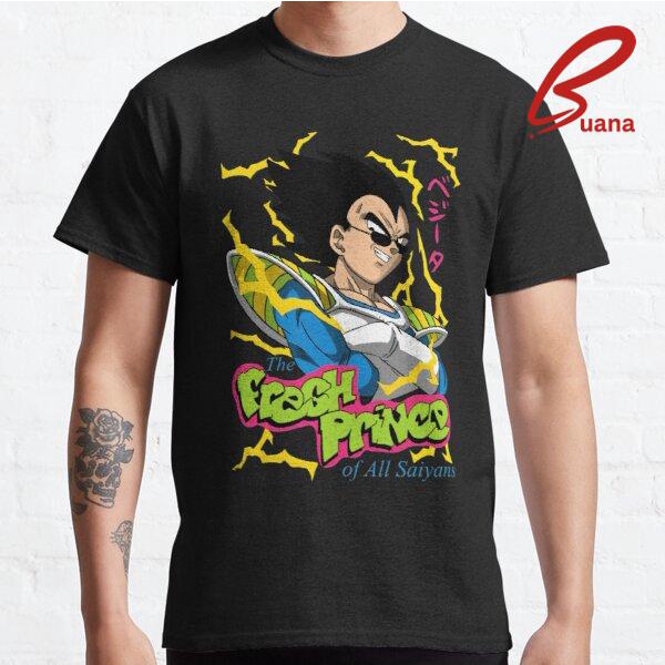 Jual Kaos Pria Dragon Ball Fresh prince of all saiyans - Premium Cotton ...