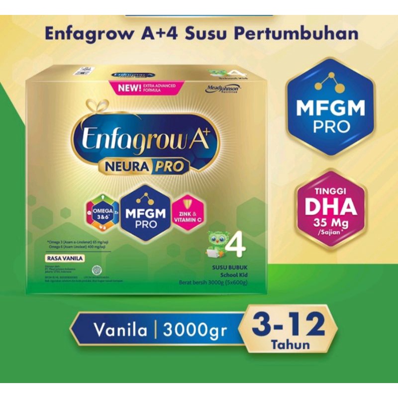 Jual Enfagrow A+ 4 / Enfagrow A 4 Susu Formula 3-12 Tahun Rasa Vanila ...