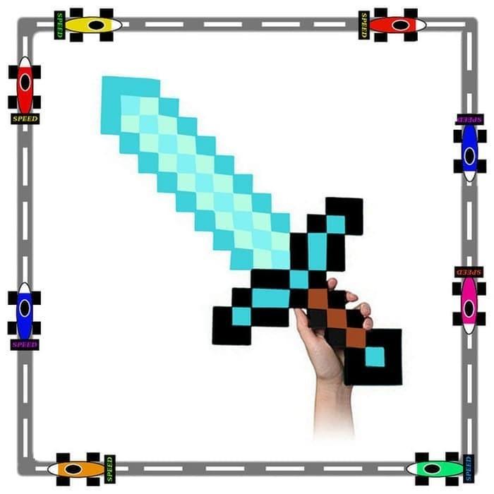 Jual Minecraft Diamond Sword / Pedang Berlian Minecraft | Shopee Indonesia