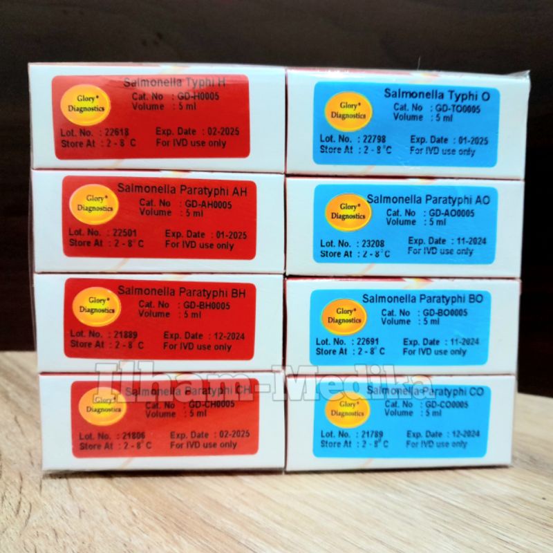 Jual Reagen Test Widal Salmonella / Typhoid Salmonella Glory | Shopee ...