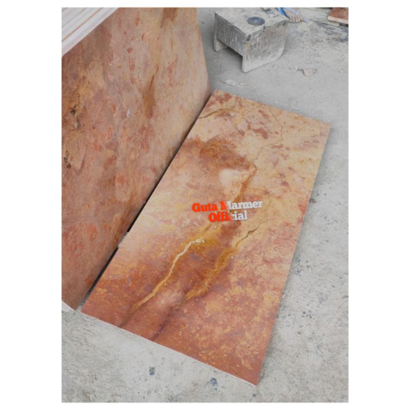 Jual Lembaran Batu Marmer Merah Ukuran 60x120Cm | Shopee Indonesia