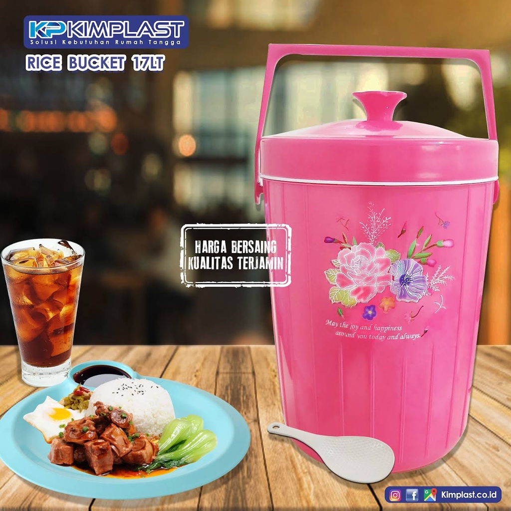 Jual Rice Buket Kimplast/Rice Buket Murah/Termos Es/Termos Nasi 12L/17L ...