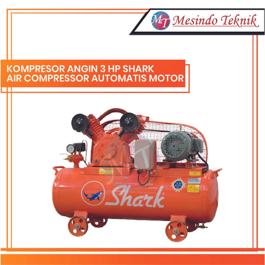 Jual KOMPRESOR ANGIN 3 HP SHARK AIR COMPRESSOR AUTOMATIS MOTOR | Shopee ...