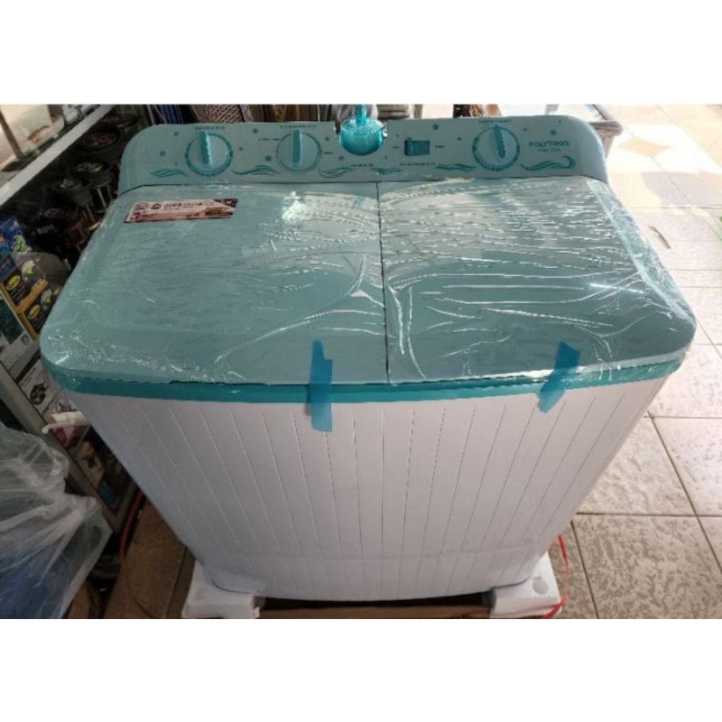 Jual MESIN CUCI 2 TABUNG POLYTRON PWM 9076 (9 kg ) low watt | Shopee ...
