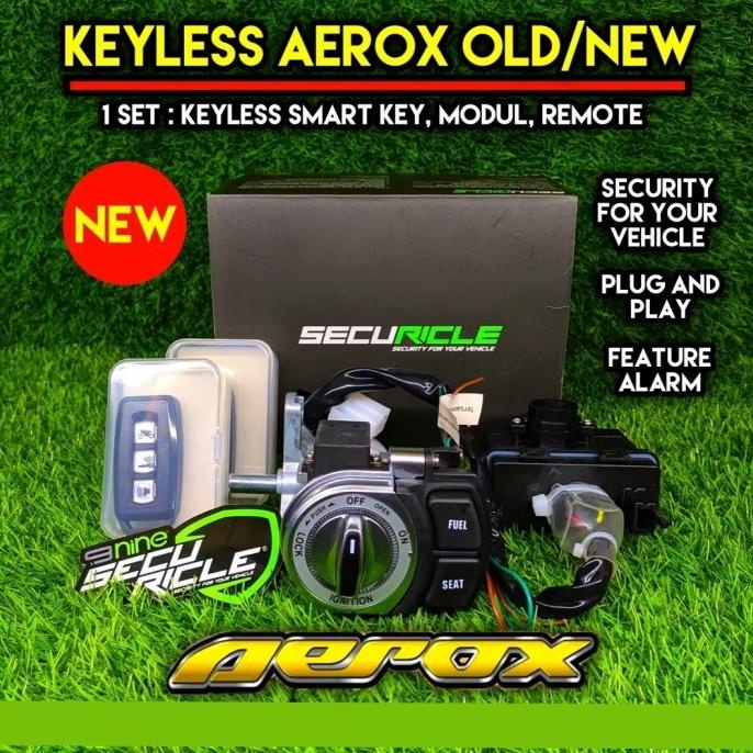 Jual Kunci Keyless Smartkey Yamaha Aerox Plus Alarm Orginal Nine PNP ...