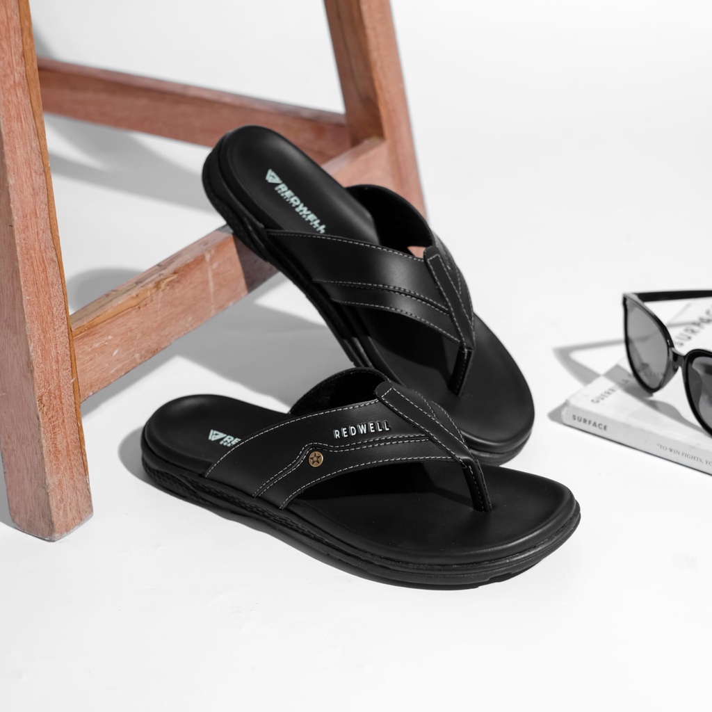 Jual Sandal Kulit Pria Jepit Original scarletb 01 Sendal Japit Cowok ...