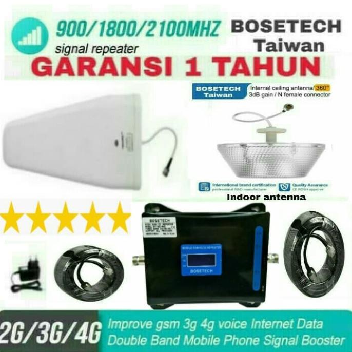 Jual Penguat Sinyal Hp Repeater Gsm 2G 3G 4G(900/2100/1800)Bosetech Bt-9234 | Shopee Indonesia