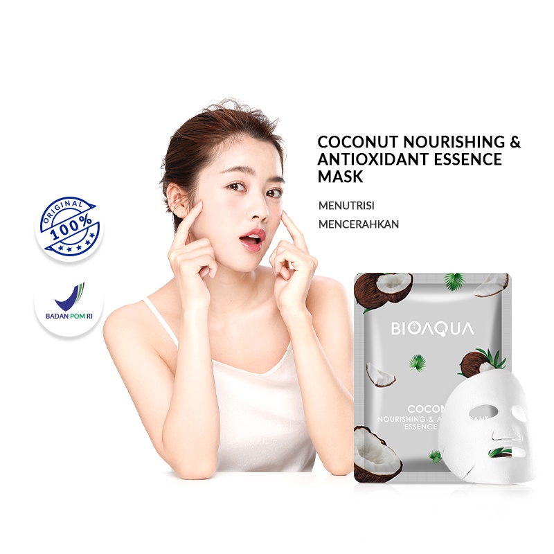 Jual BIOAQUA Masker Sheet Mask Vegetables and Fruits Series Natural Plant Essence Face Mask ...