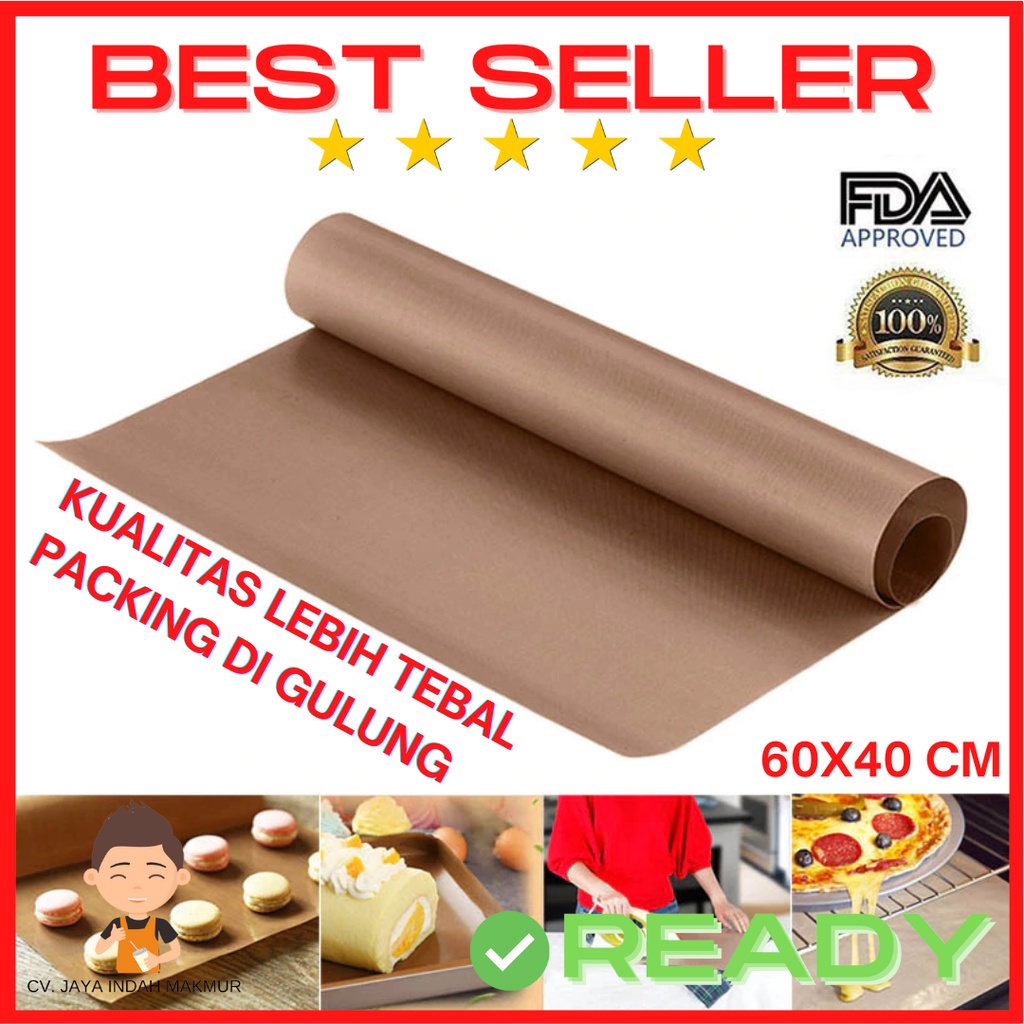 Jual Kain Silfat Kertas Roti Alas Panggang Oven Loyang Baking sheet ...