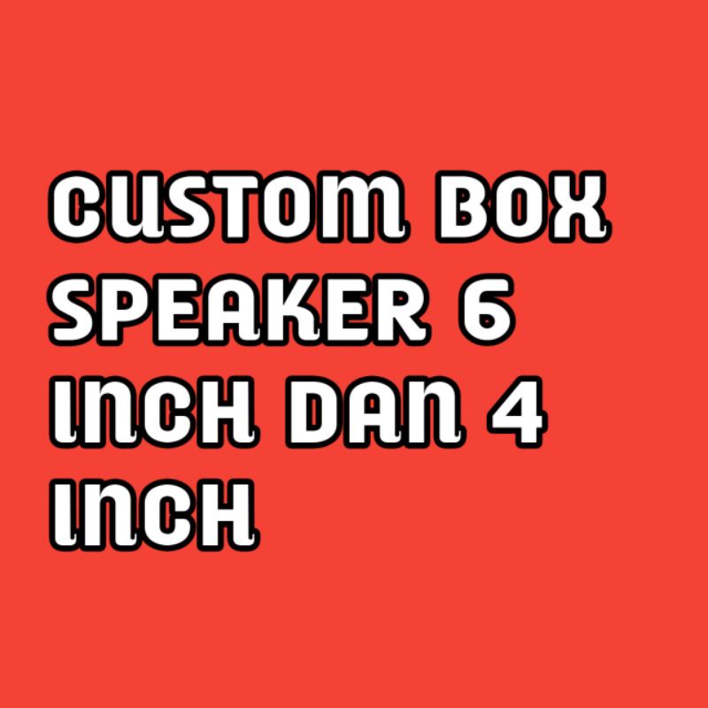 Jual custom box speaker ( baca deskripsi ) | Shopee Indonesia