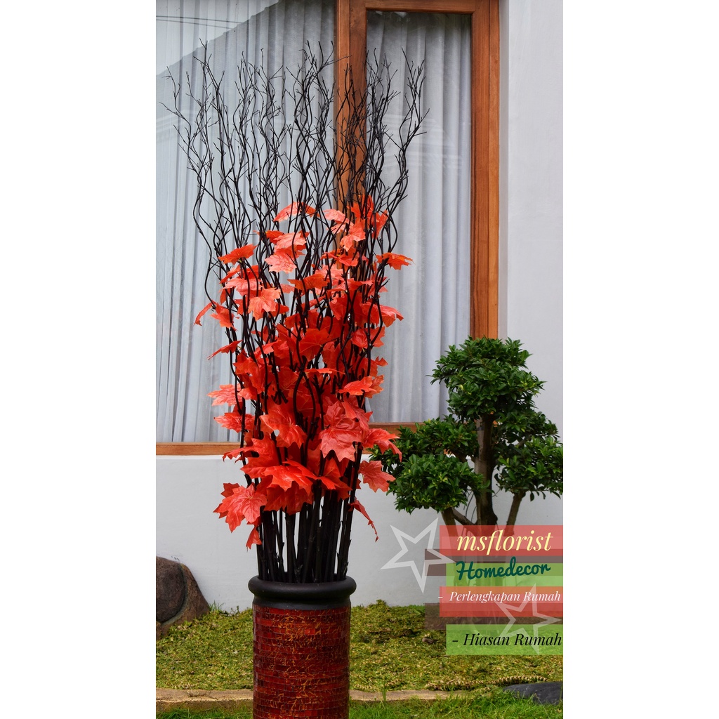 Jual Dekorasi Rumah Bunga Artifisial Homedecor 20 Batang Bambu Ulir ...